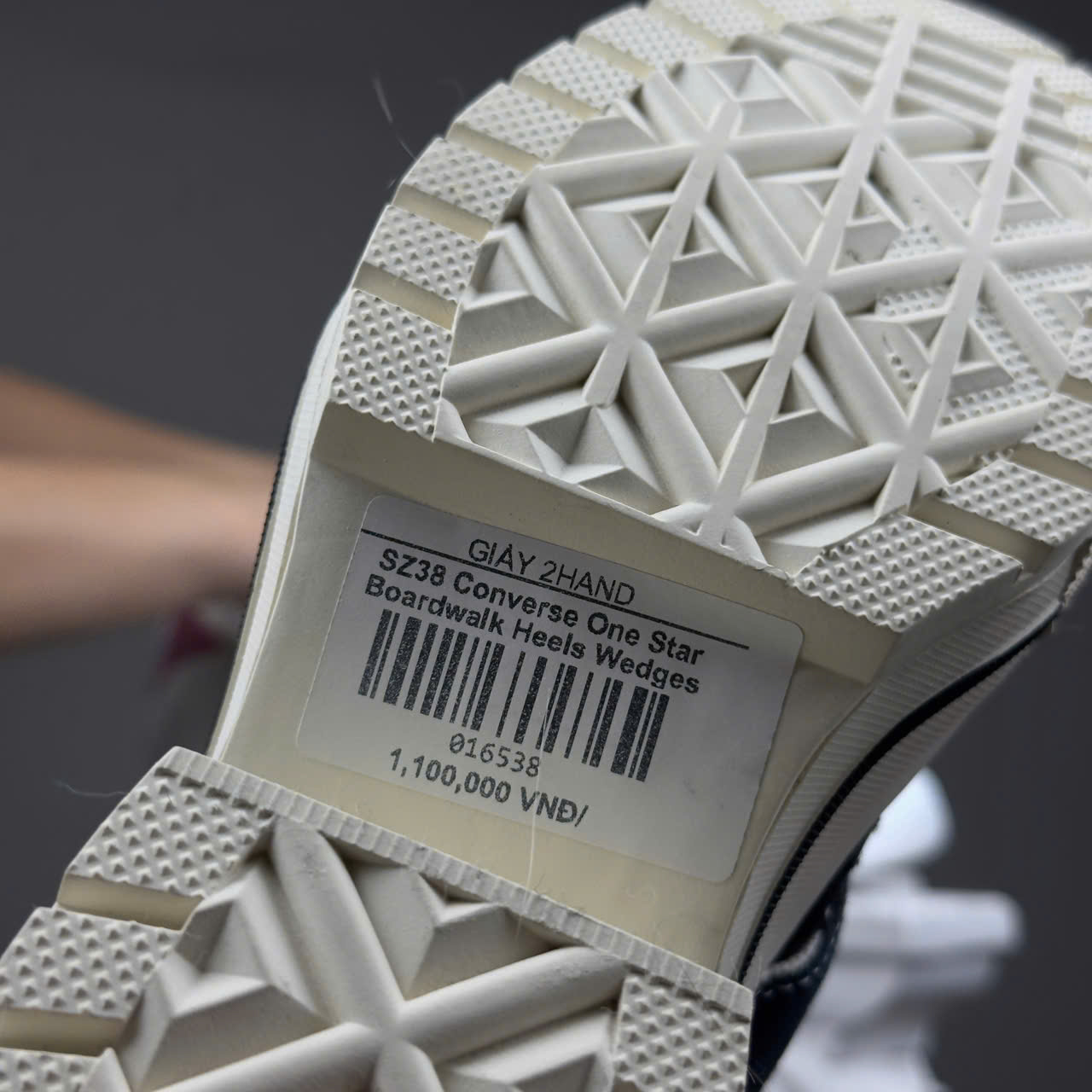 SZ38 Converse One Star Boardwalk Heels Wedges "Black" 564138C 016538 ...