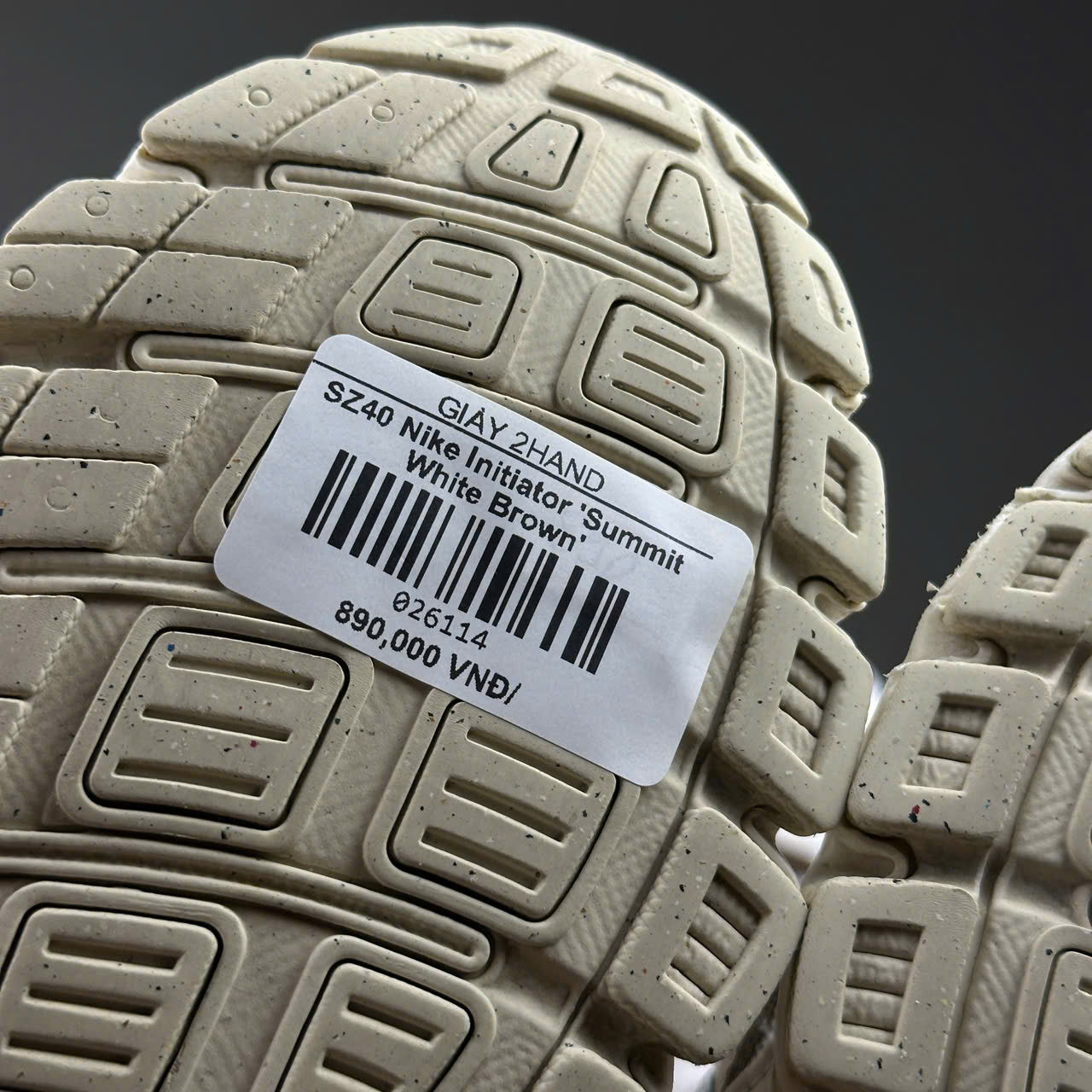 SZ40 Nike Initiator 'Summit White Brown' 026114 - Giày 2hand Cần Thơ