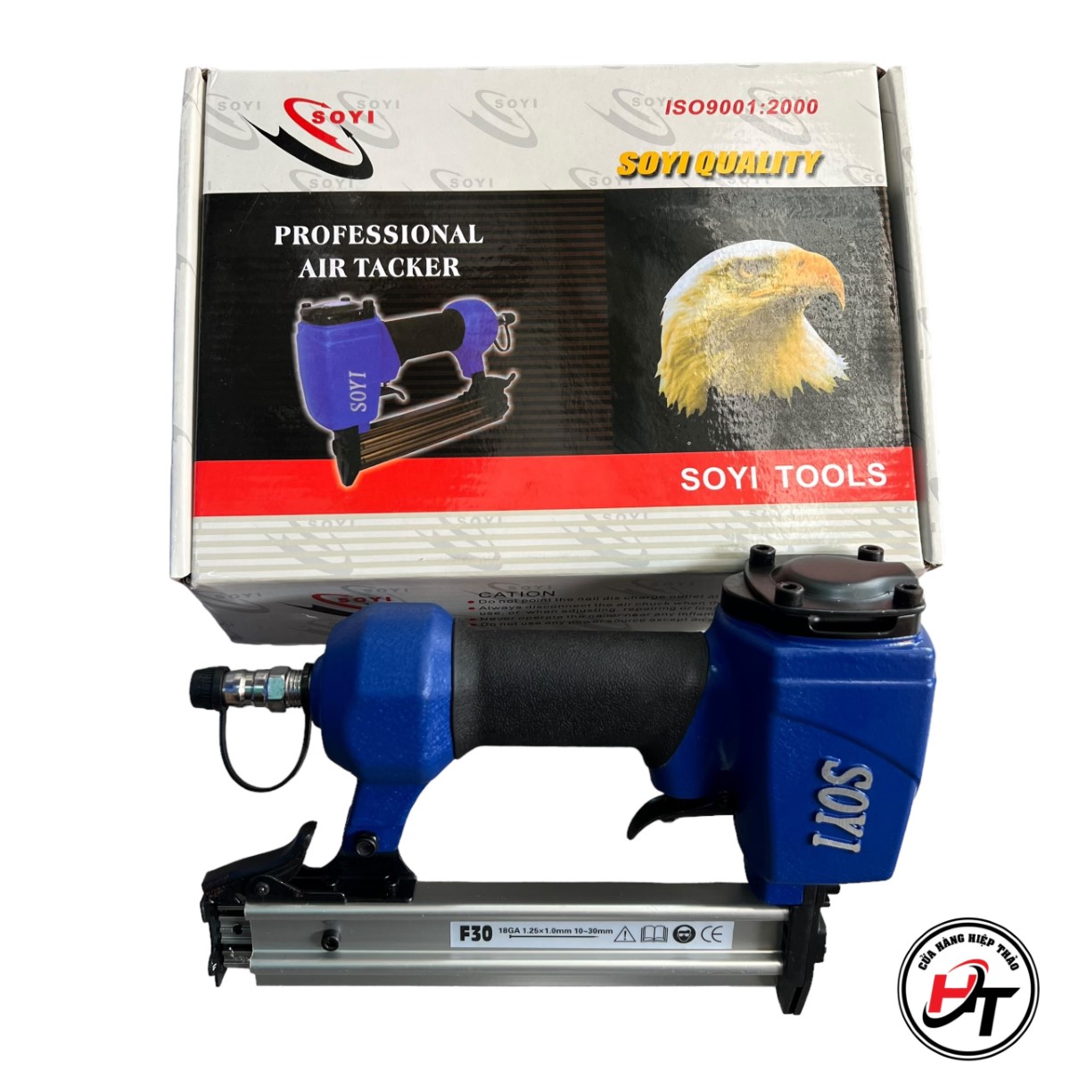 Súng bắn đinh gỗ F30 thẳng máy bắn ghim hơi Soyi SBD-F30-SY Kim khí ...