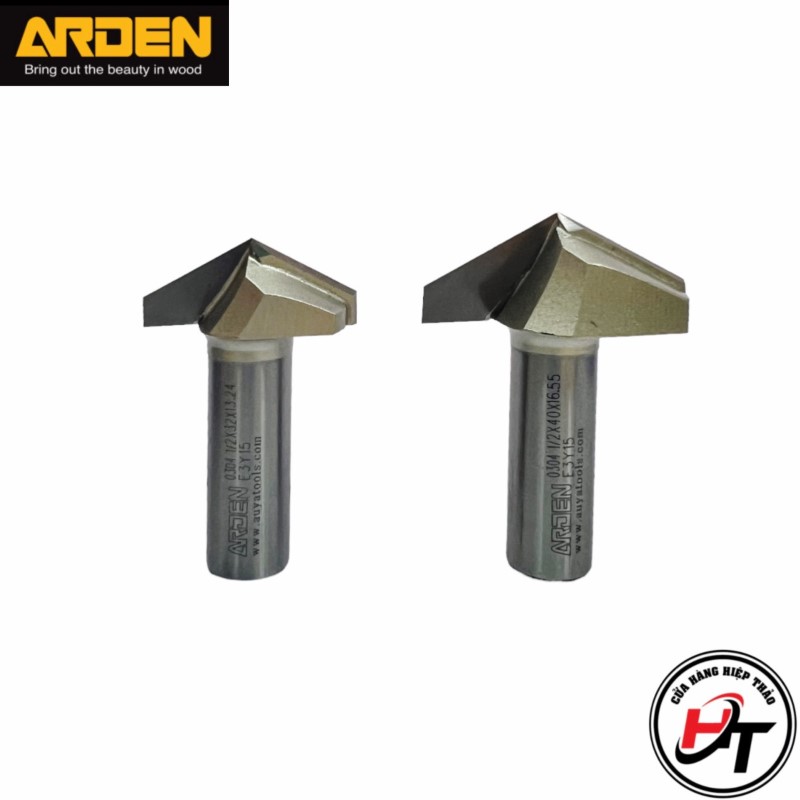 Mũi phay CNC gỗ Vát 120 độ chữ V mòi alu Arden 0304 MSV-AD Kim khí Hiệp ...
