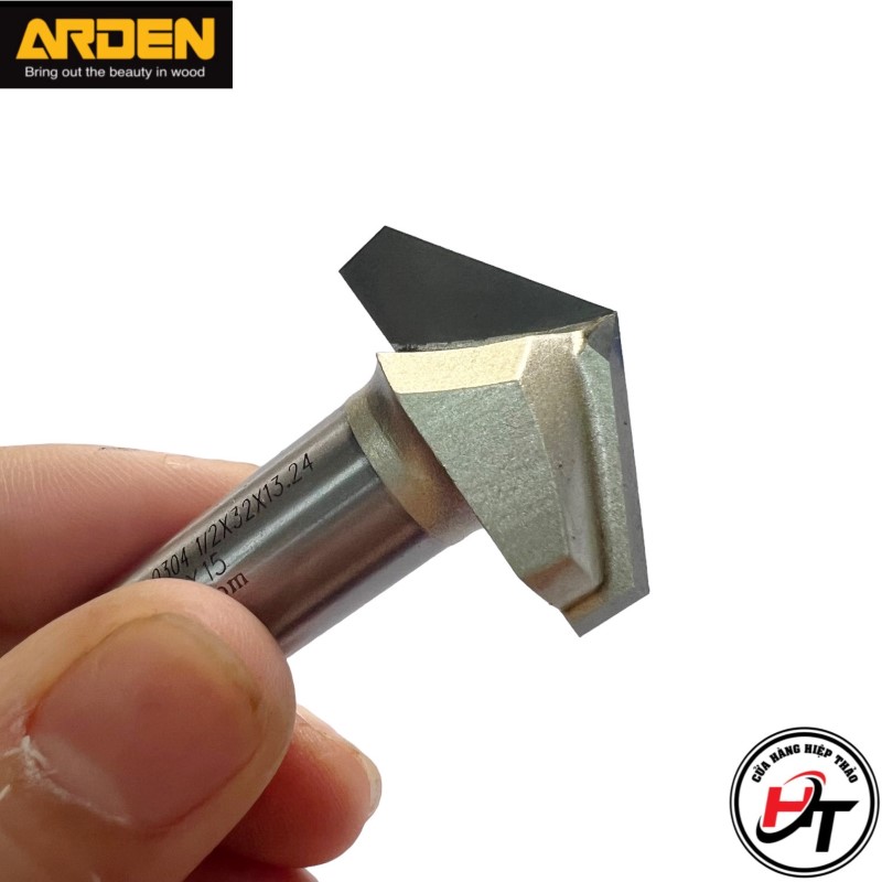 Mũi phay CNC gỗ Vát 120 độ chữ V mòi alu Arden 0304 MSV-AD Kim khí Hiệp ...