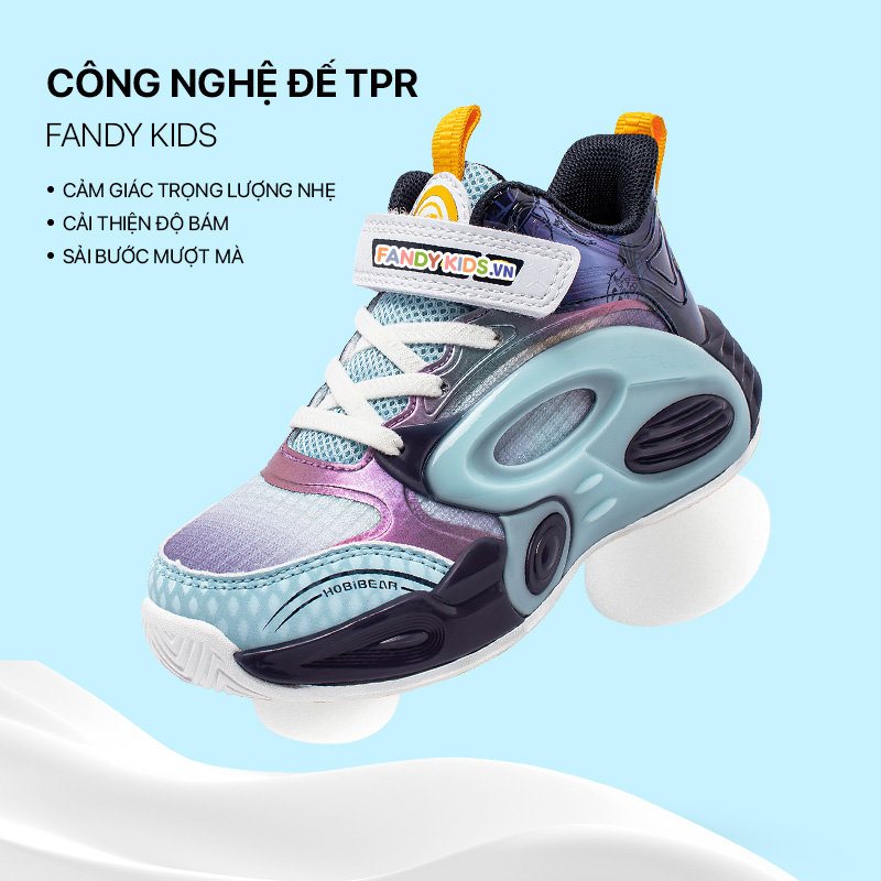 Giày bóng rổ trẻ em Fandy Kids Basketball Eva quai dán Ocean AS7992
