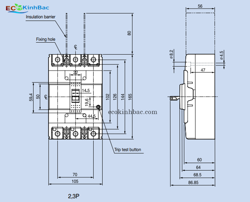 Aptomat LS MCCB 3P 200A