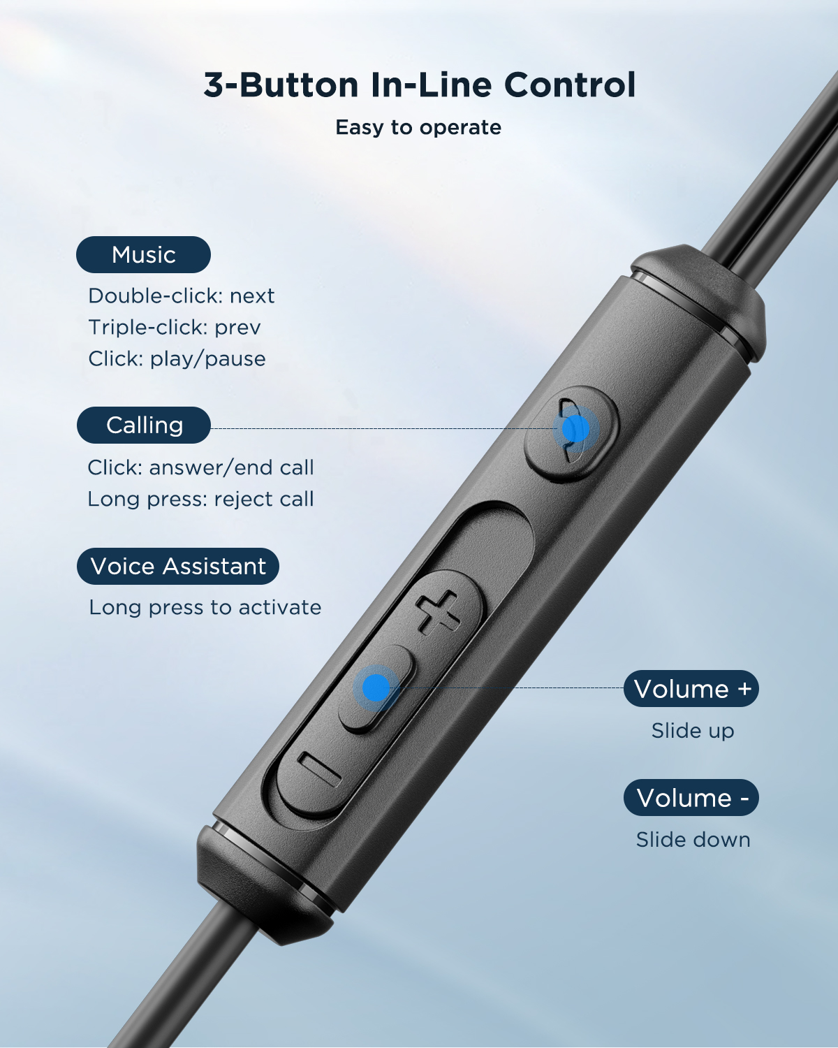 Tai nghe có dây Joyroom EC07 cổng Type C thiết kế kim loại nửa tai Earbuds kiểu dáng Airpod dùng ...