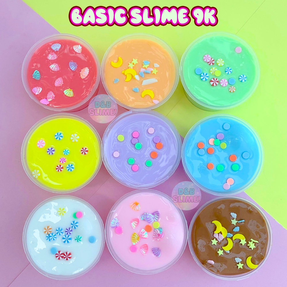 Basic Slime Hũ Bánh Flan 70ml - ĐƯỢC CHỌN MÀU CÓ KÈM CHARM