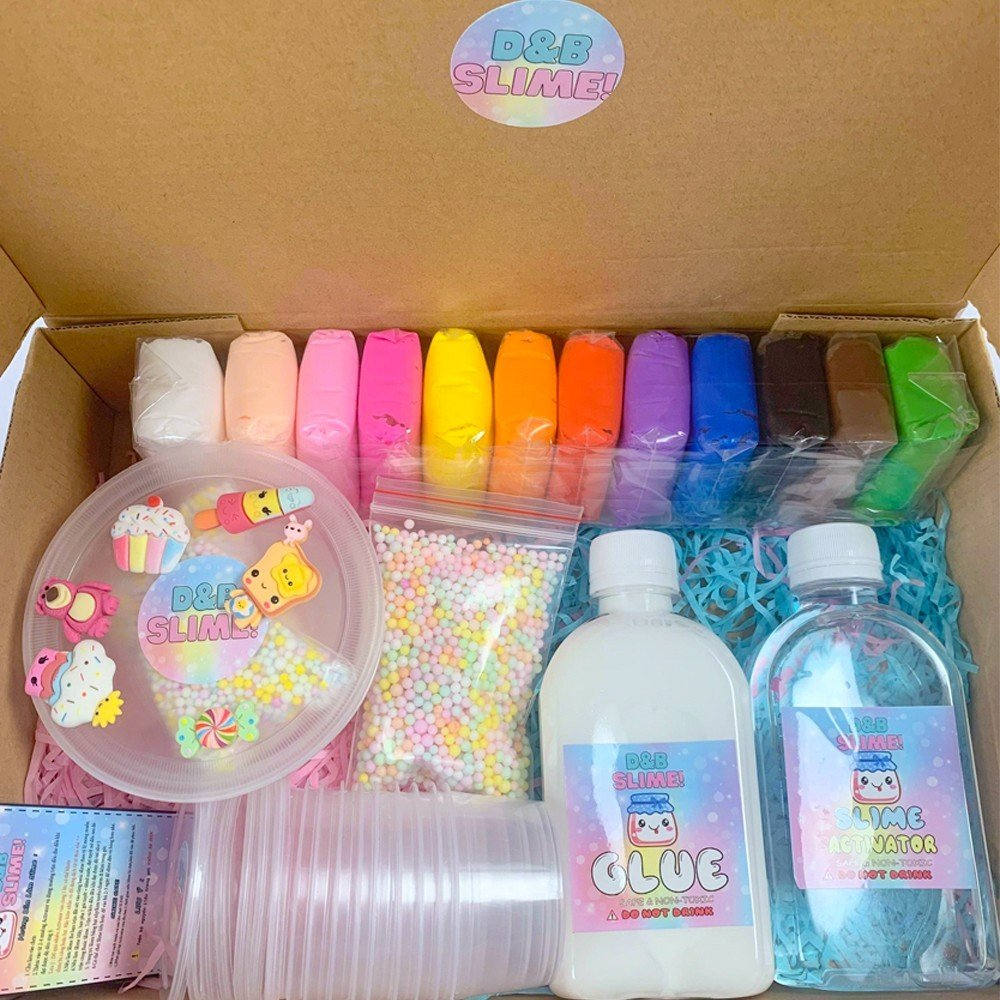 Bộ Kit Tự Làm Slime Tổng Hợp (Butter Slime) 24 Món