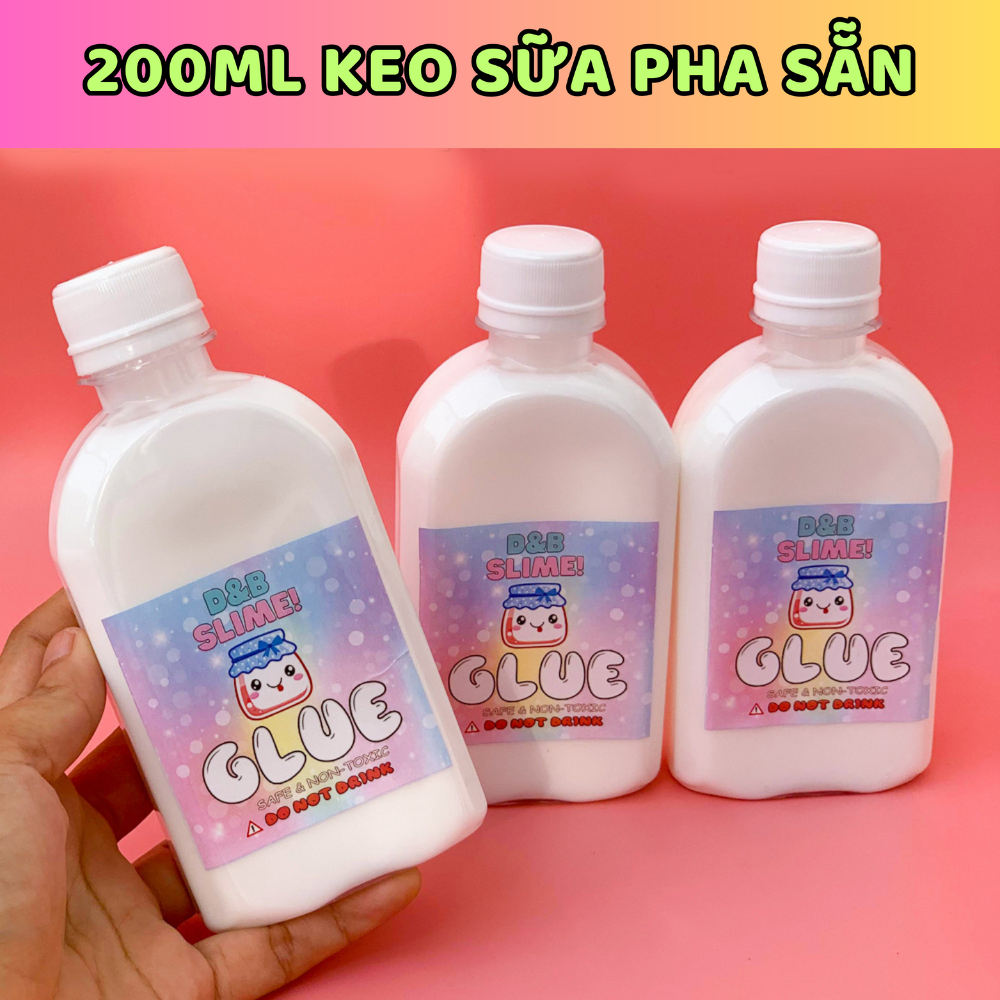 Combo 3 Chai Keo Trong, Keo Sữa, Dung Dịch Làm Đông (Activator) Nguyên ...