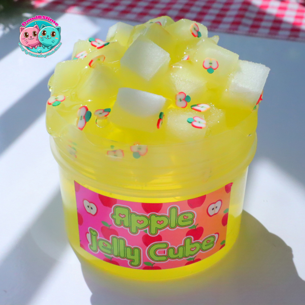 Handmade Slime Apple Jelly Cube 200ml - Chất Nhờn Ma quái kết hợp Clear ...
