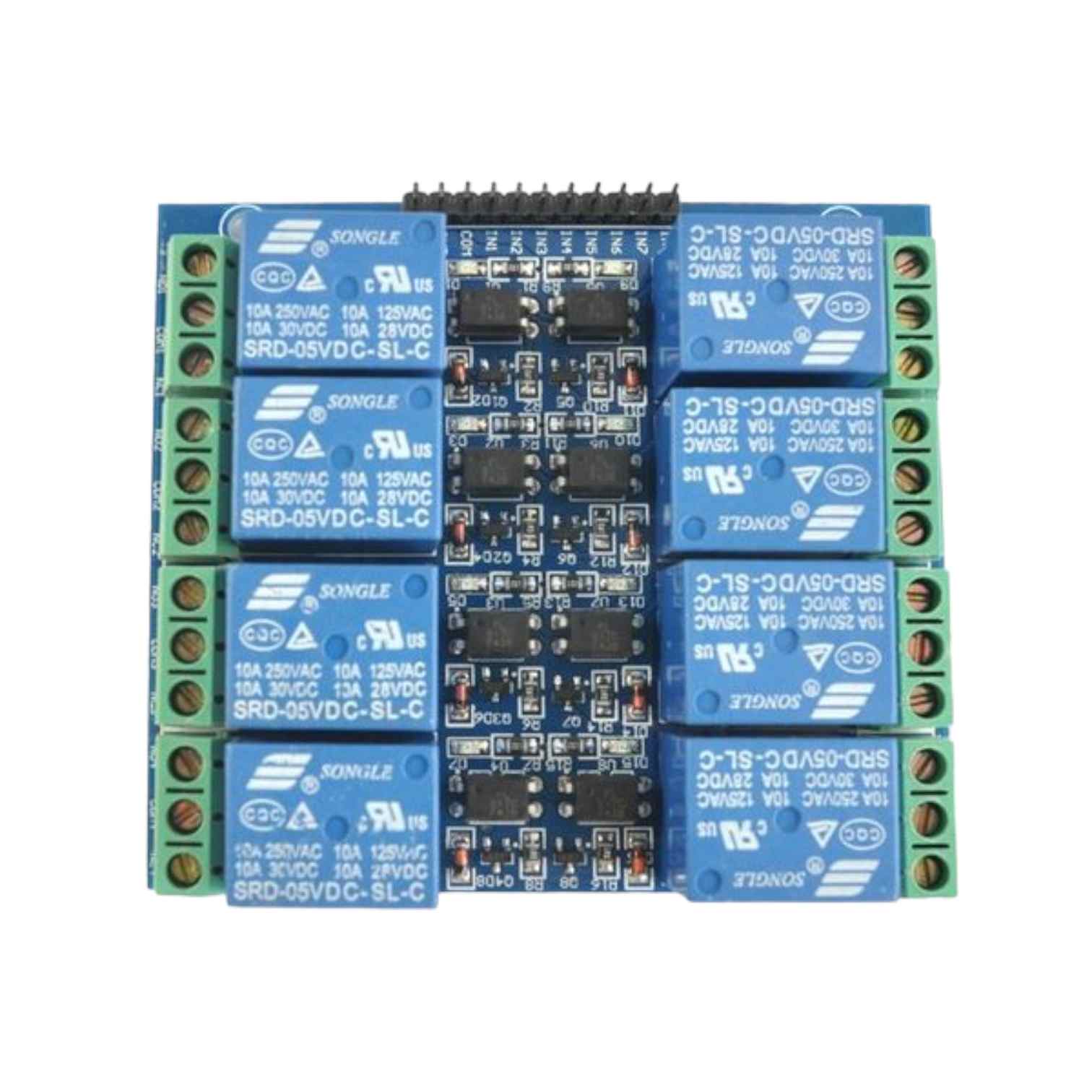 Module Relay 5V 8 Kênh 2 Hàng Cách Ly Opto MKZ - Maker Zone