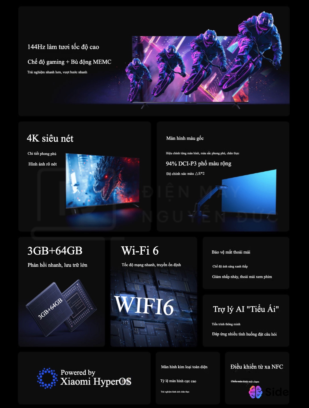 Tivi Xiaomi Redmi A Pro 65 Inch (Model 2025) - 144Hz Tiết Kiệm điện ...