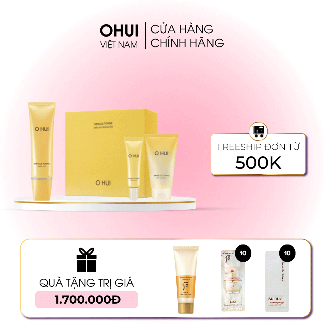 Bộ Dưỡng Sáng Da Bật Tone Ohui Miracle Daily Sun 50ml OHUI Việt Nam