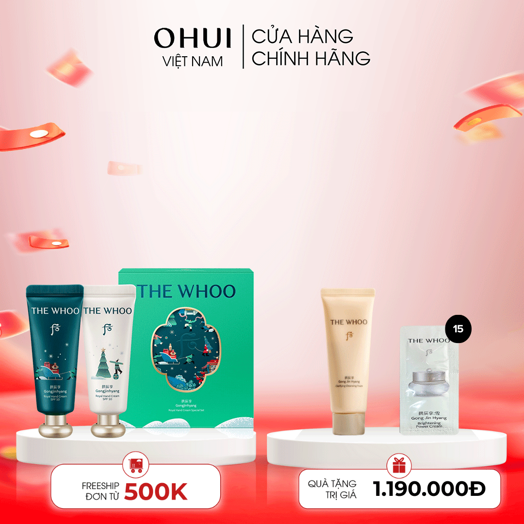 Bộ Kem Dưỡng Da Tay Whoo Gongjinhyang Royal Hand Cream Special Set OHUI ...