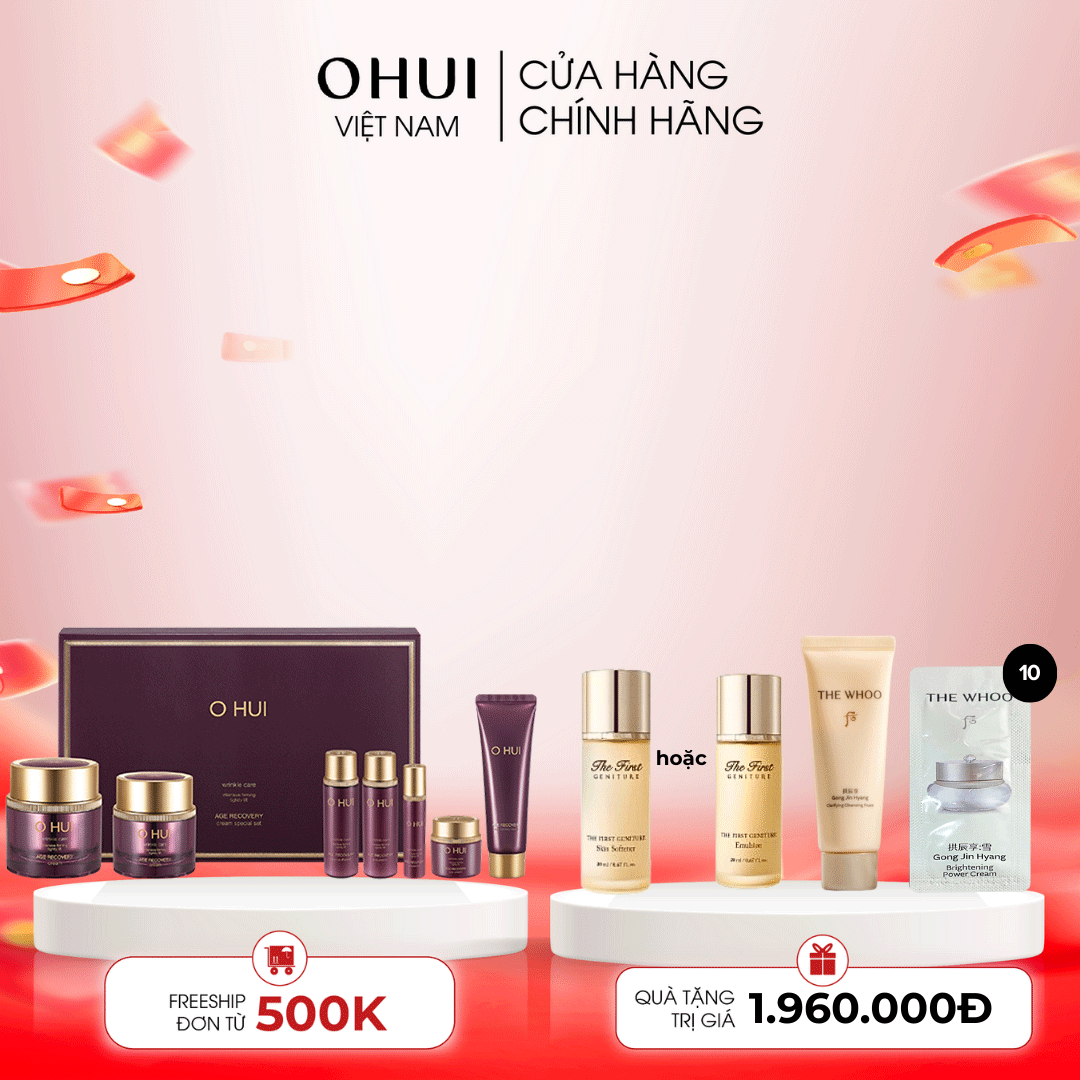 Set Kem chống lão hóa cải thiện nếp nhăn Ohui Age Recovery Cream OHUI ...