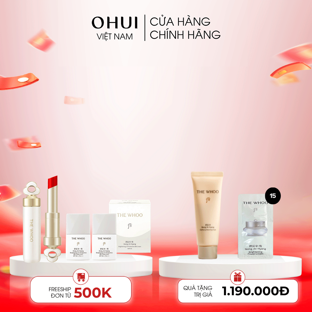 Bộ Son Dưỡng Môi Đông Y Whoo Mi Glow Lip Balm Set OHUI Việt Nam