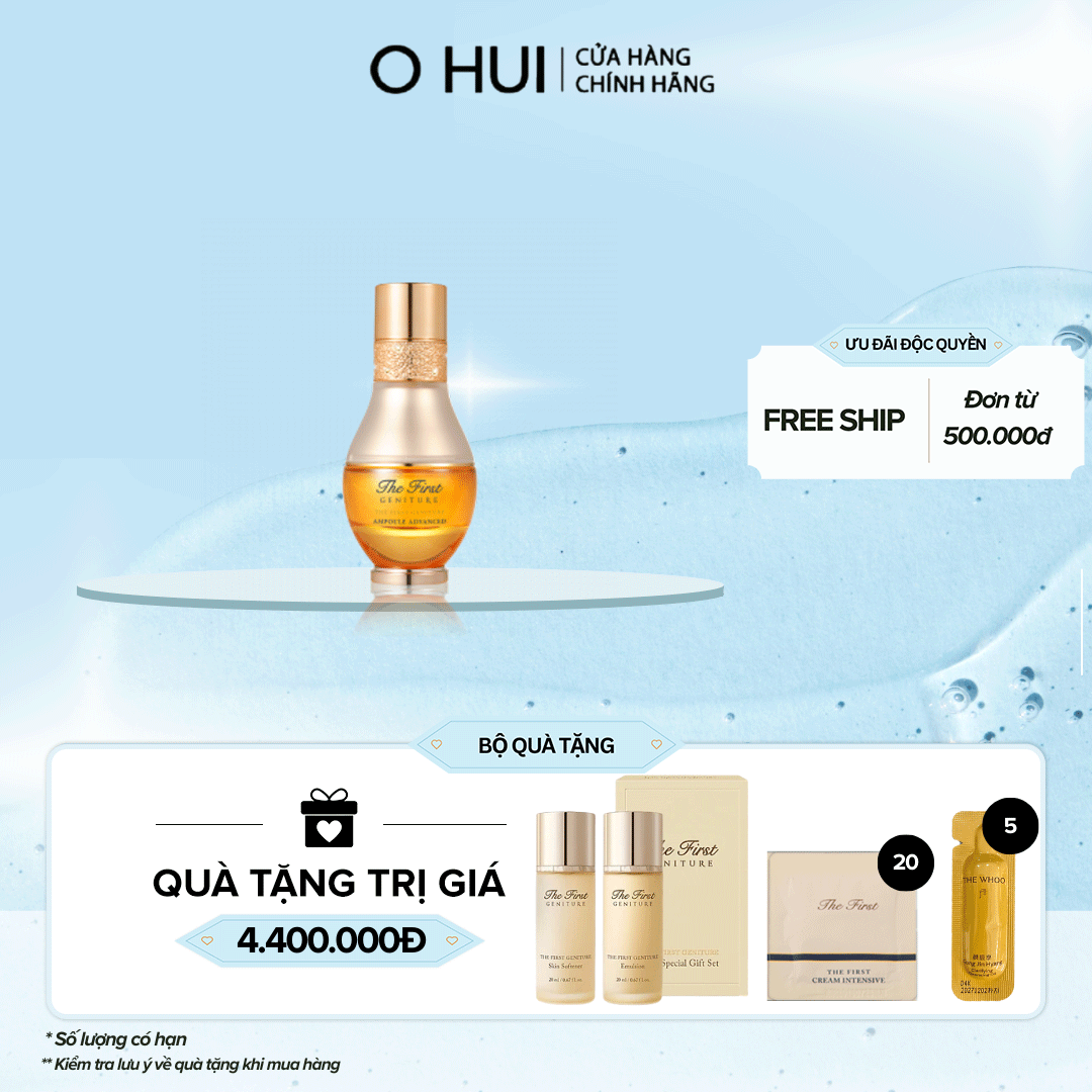 Tinh chất vàng 24K OHUI The First Geniture Ampoule Advanced 20ml OHUI ...