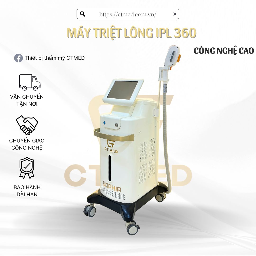 Máy triệt lông IPL 360 mã IPI 2022