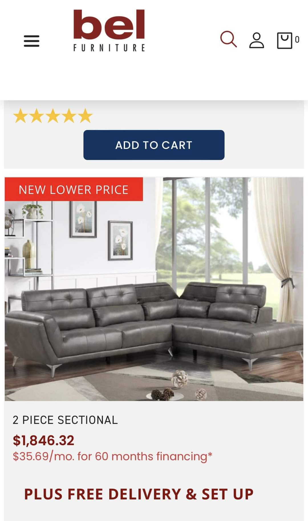 Bộ Sofa hãng Sara Collection BEL Furniture, Houston Texas Mỹ