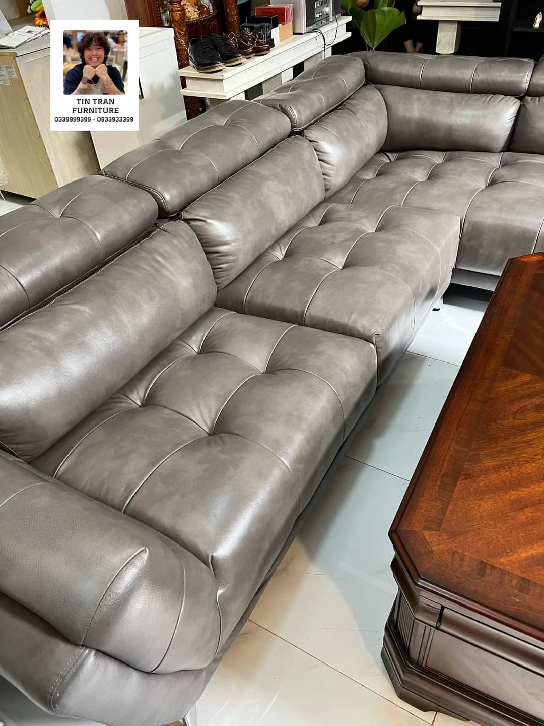 Bộ Sofa hãng Sara Collection BEL Furniture, Houston Texas Mỹ