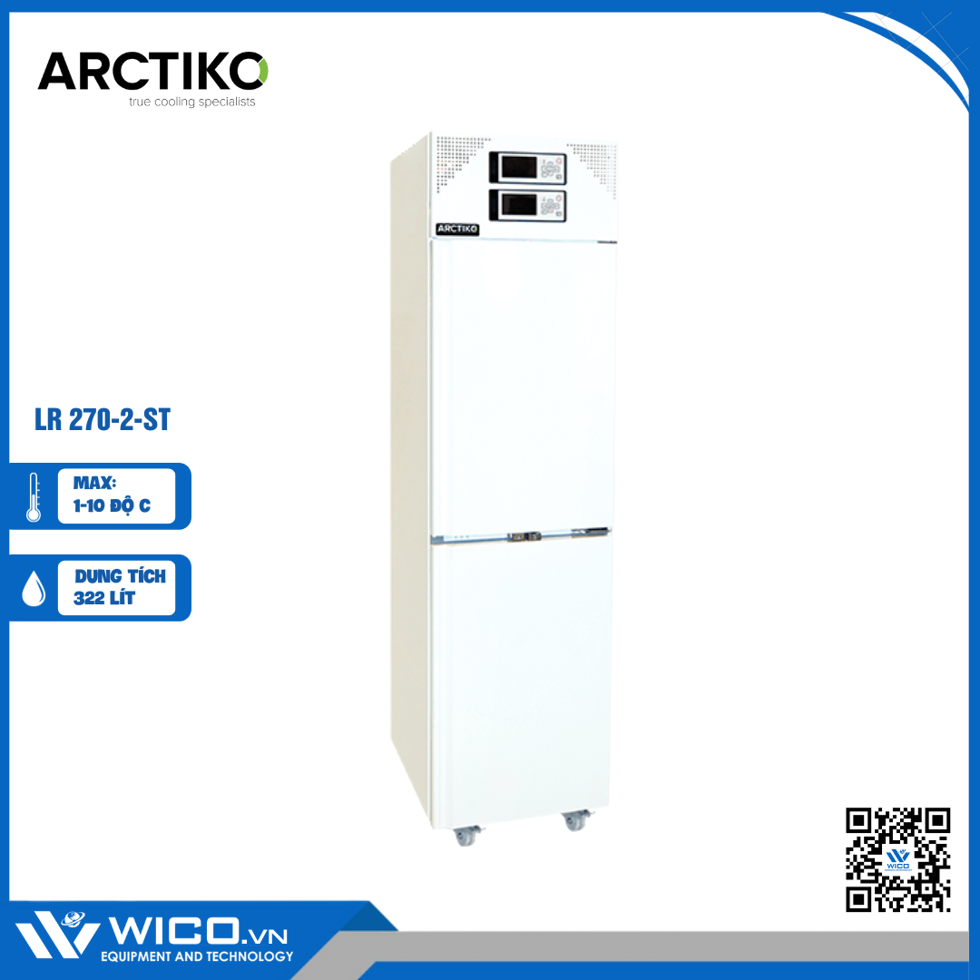 Tủ Bảo Quản 1-10 Độ 2 x 288 Lít Arctiko Đan Mạch LR 270-2-ST | Wico ...