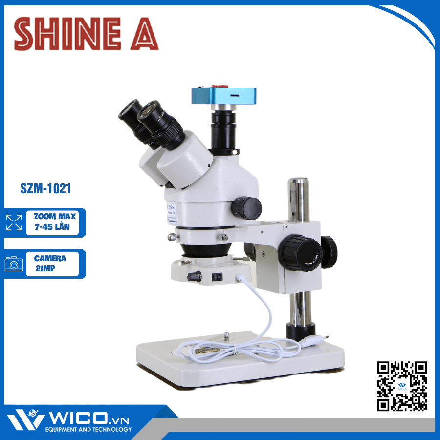 Bộ Kính Hiển Vi Kết Nối Camera 21MP | SZM-1021 | Wico Việt Nam