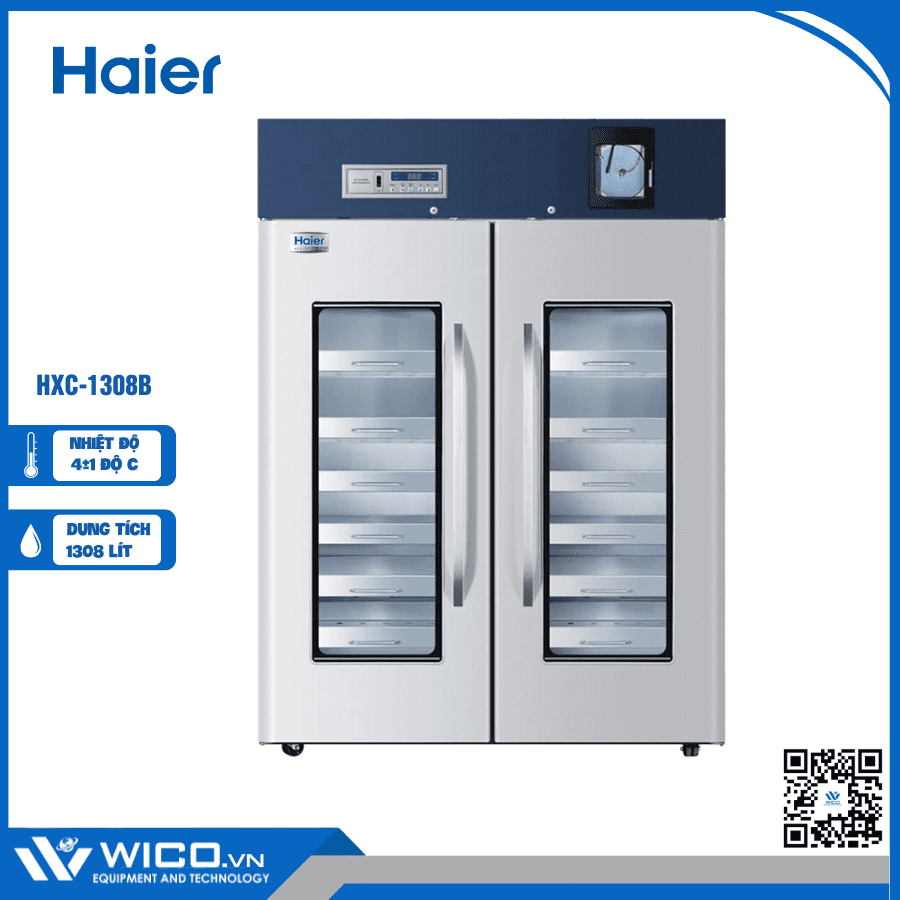 Tủ Trữ Máu Chuyên Dụng 1308 Lít Haier HXC-1308B | Ngăn kéo | Wico Việt Nam