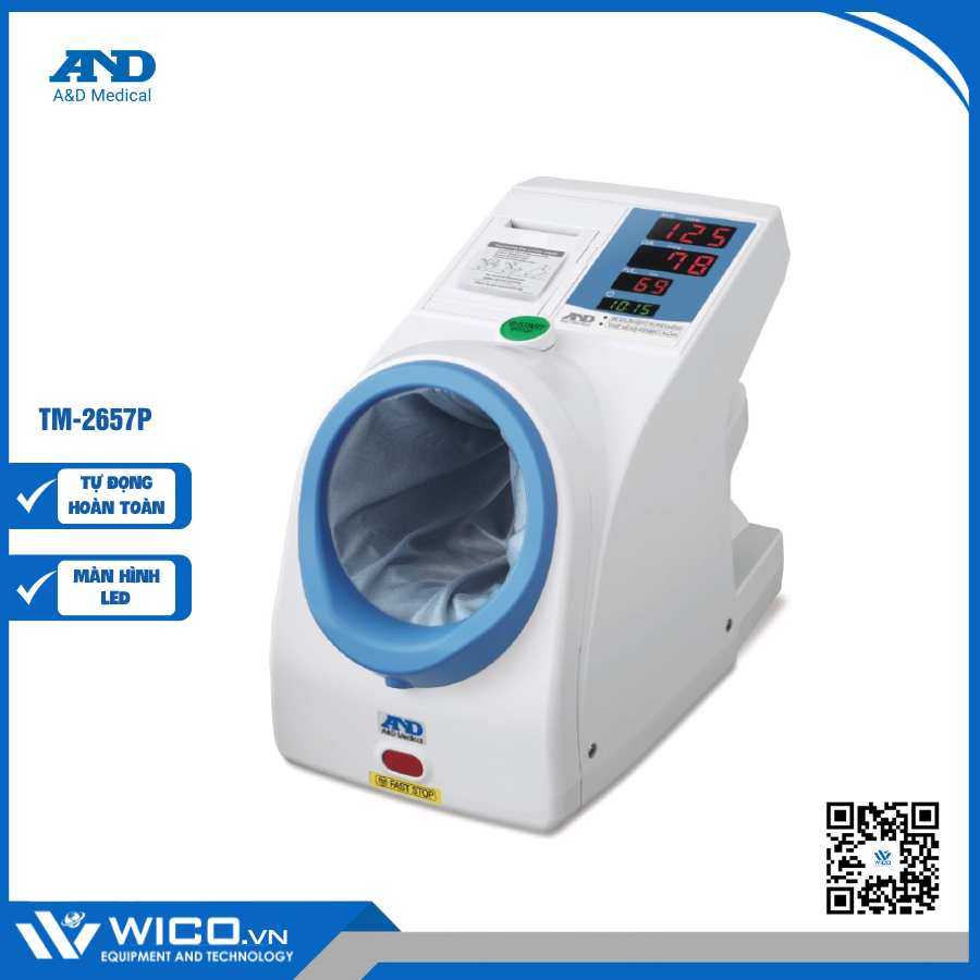 Máy Đo Huyết Áp Tự Động A&D - Nhật Bản TM-2657P | Wico Việt Nam