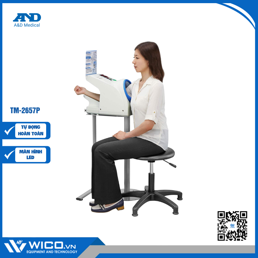 Máy Đo Huyết Áp Tự Động A&D - Nhật Bản TM-2657P | Wico Việt Nam