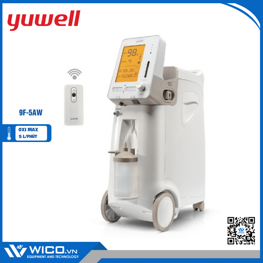 Máy Tạo Oxy Yuwell 9F-5AW | Wico Việt Nam