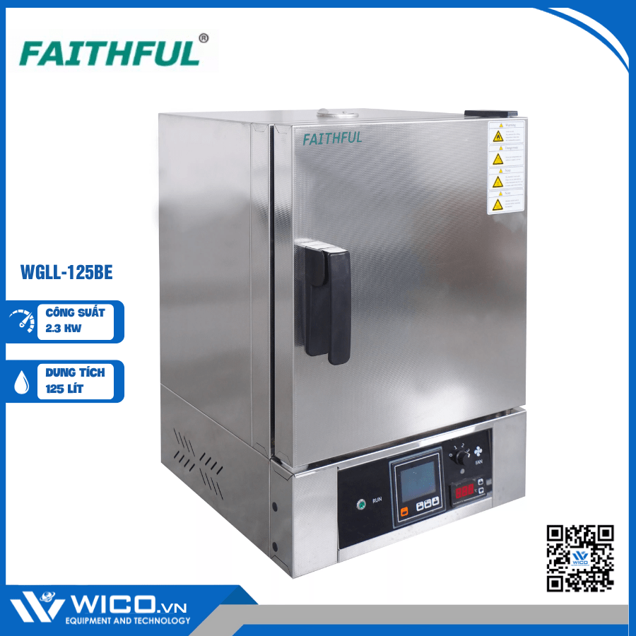 Tủ Sấy Đối Lưu Cưỡng Bức Màn hình LCD Faithful WGLL-125BE | 125 Lít ...