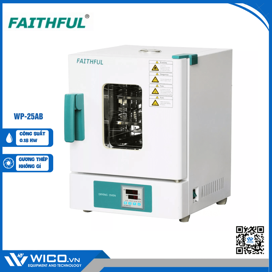 Tủ Ấm Vi Sinh 18 lít Faithful WP-25AB | Wico Việt Nam