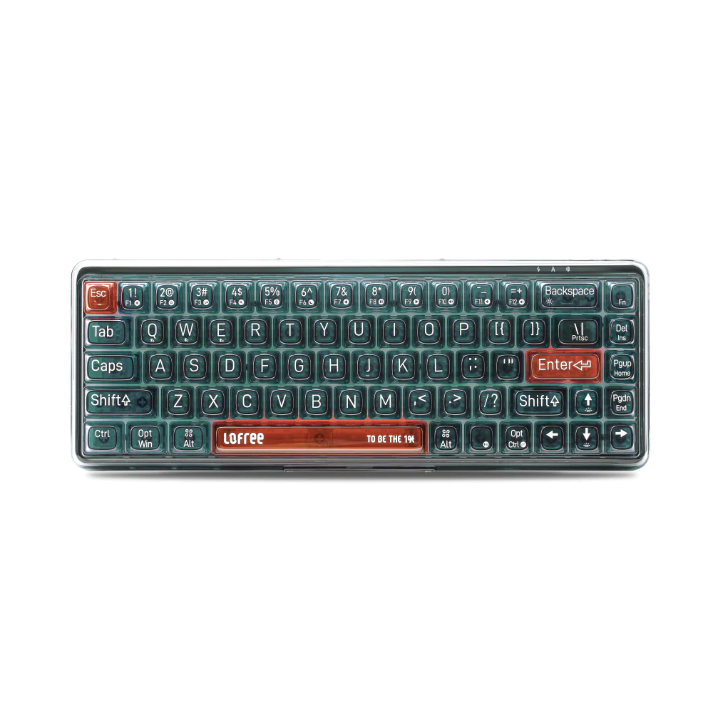 LOFREE 1% "Nature" Transparent Keyboard - Ocean