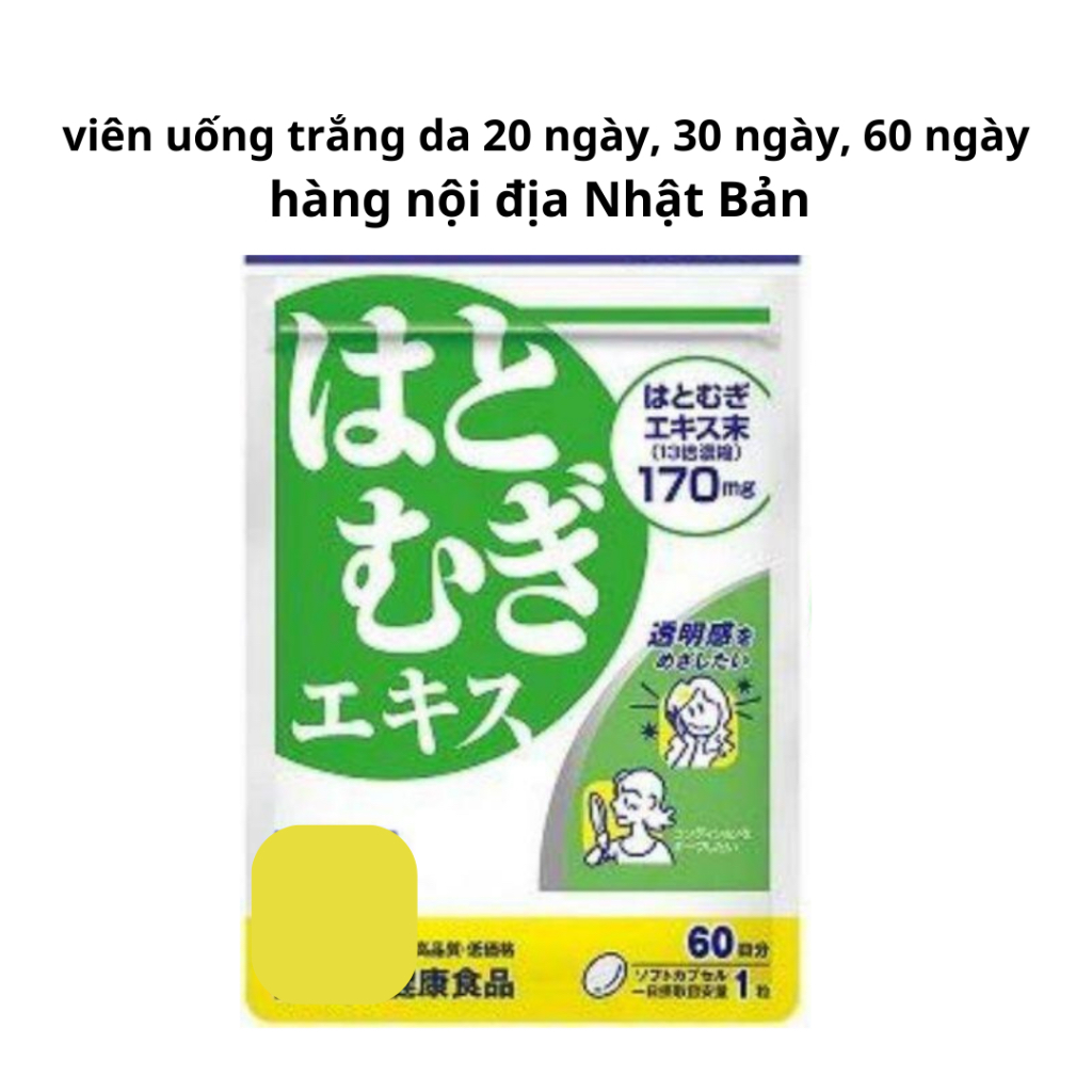 Viên uống Trắng da Nhật Bản Adlay Extract 20 ngày, 30 ngày, 60 ngày