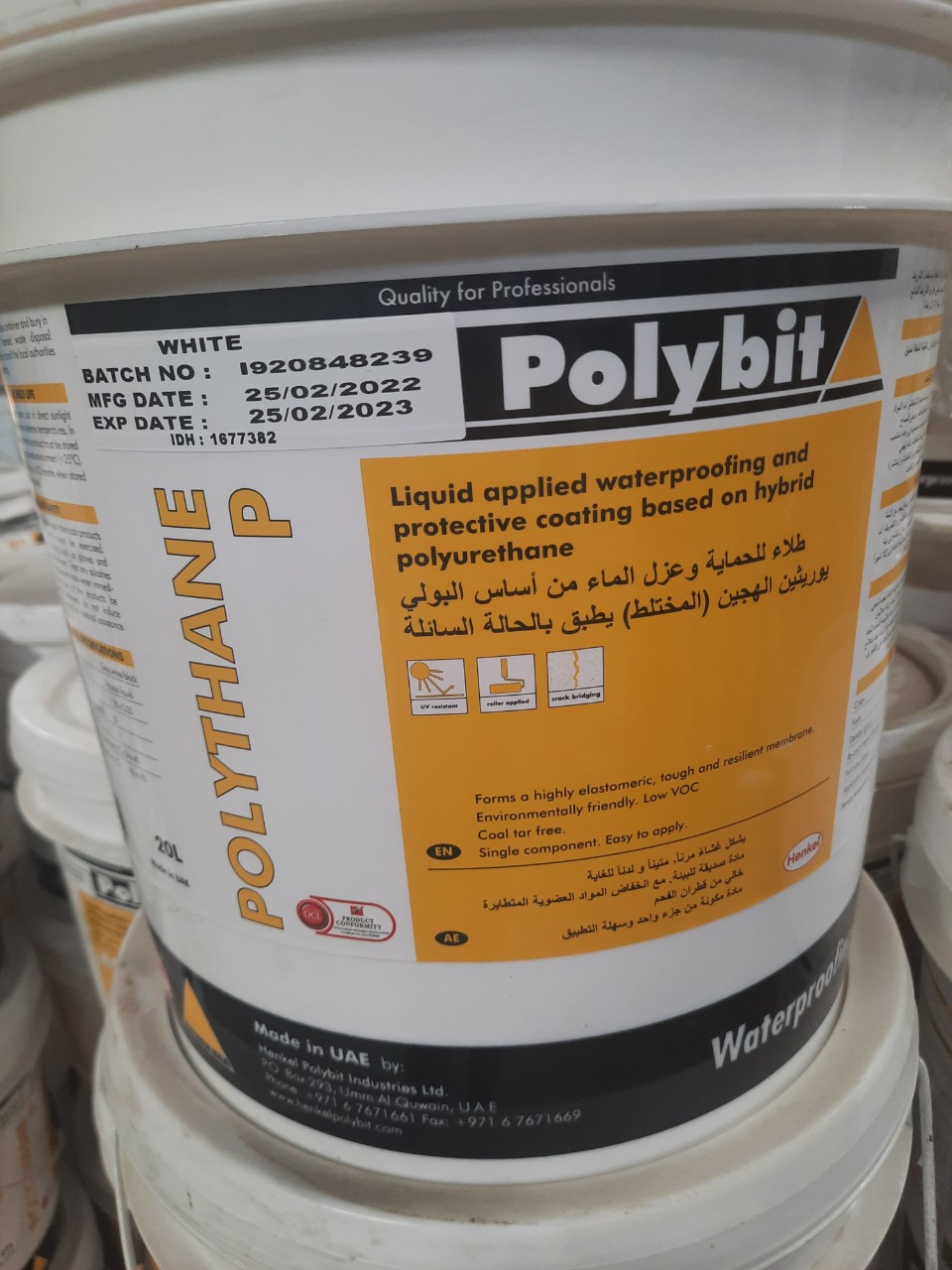 Polythane P 20L - Chống thấm Polyurethane 1 thành phần | Dtlgroup.vn