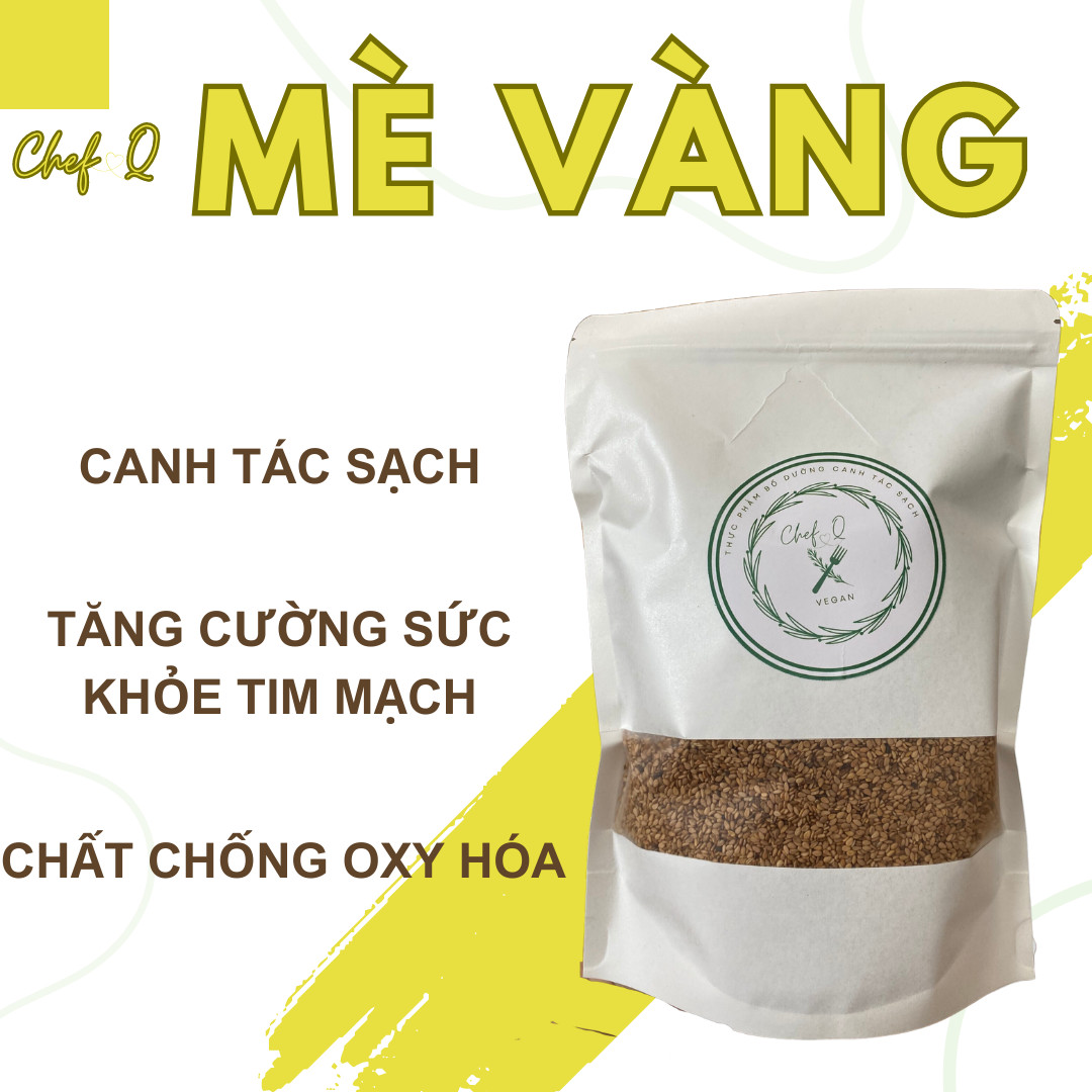 Vừng vàng ( mè vàng) canh tác sạch, chất lượng cao Chef Q Shop