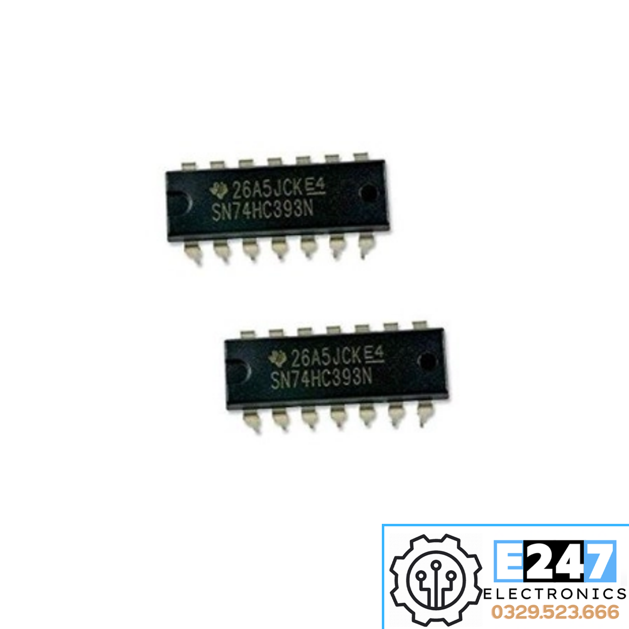 IC COUNTER 4-BIT 74HC393 DIP14