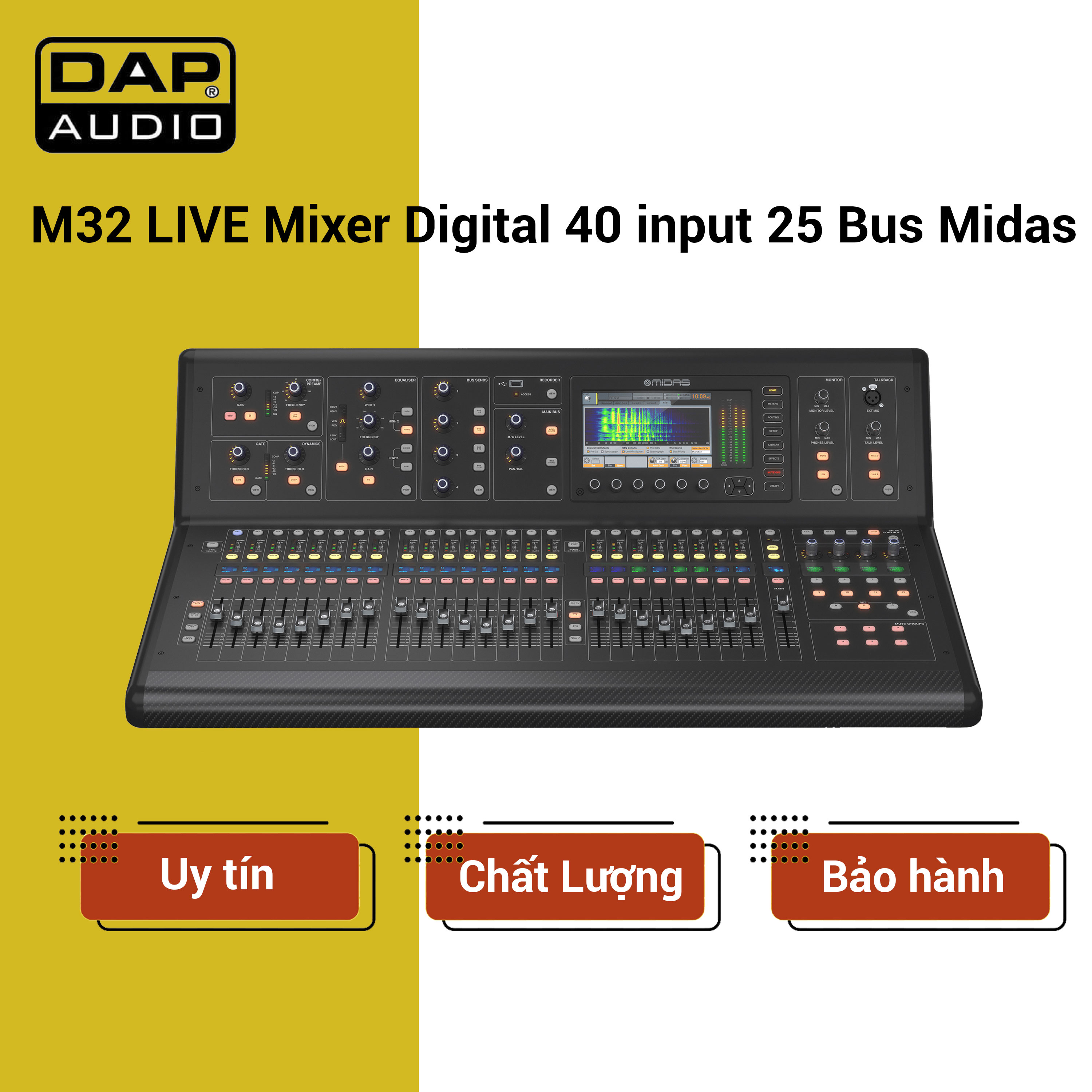 M32 LIVE Mixer Digital 40 input 25 Bus Midas Khánh Ninh Bình - Phân ...