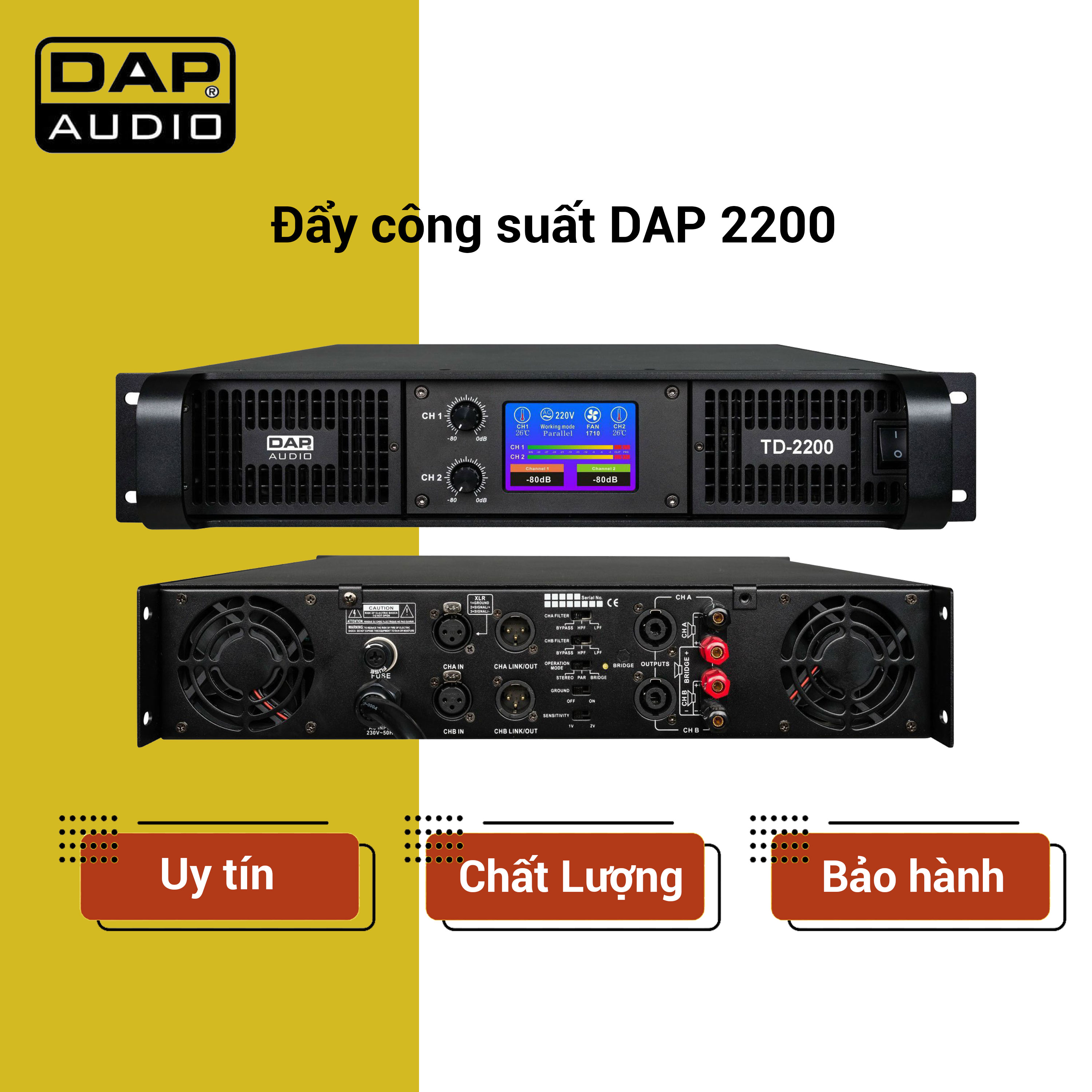 Đẩy công suất DAP 2200 Khánh Ninh Bình - Phân phối Độc Quyền DAP tại ...