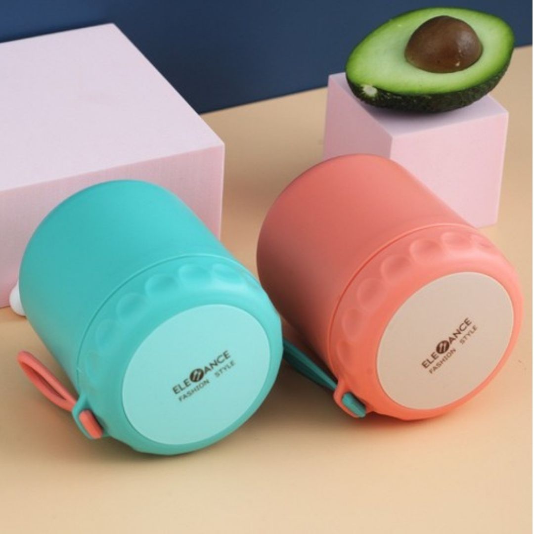 Bình ủ cháo cho bé có quai cầm ruột inox 304 Ca giữ nhiệt đồ ăn cho trẻ dung tích 430ml