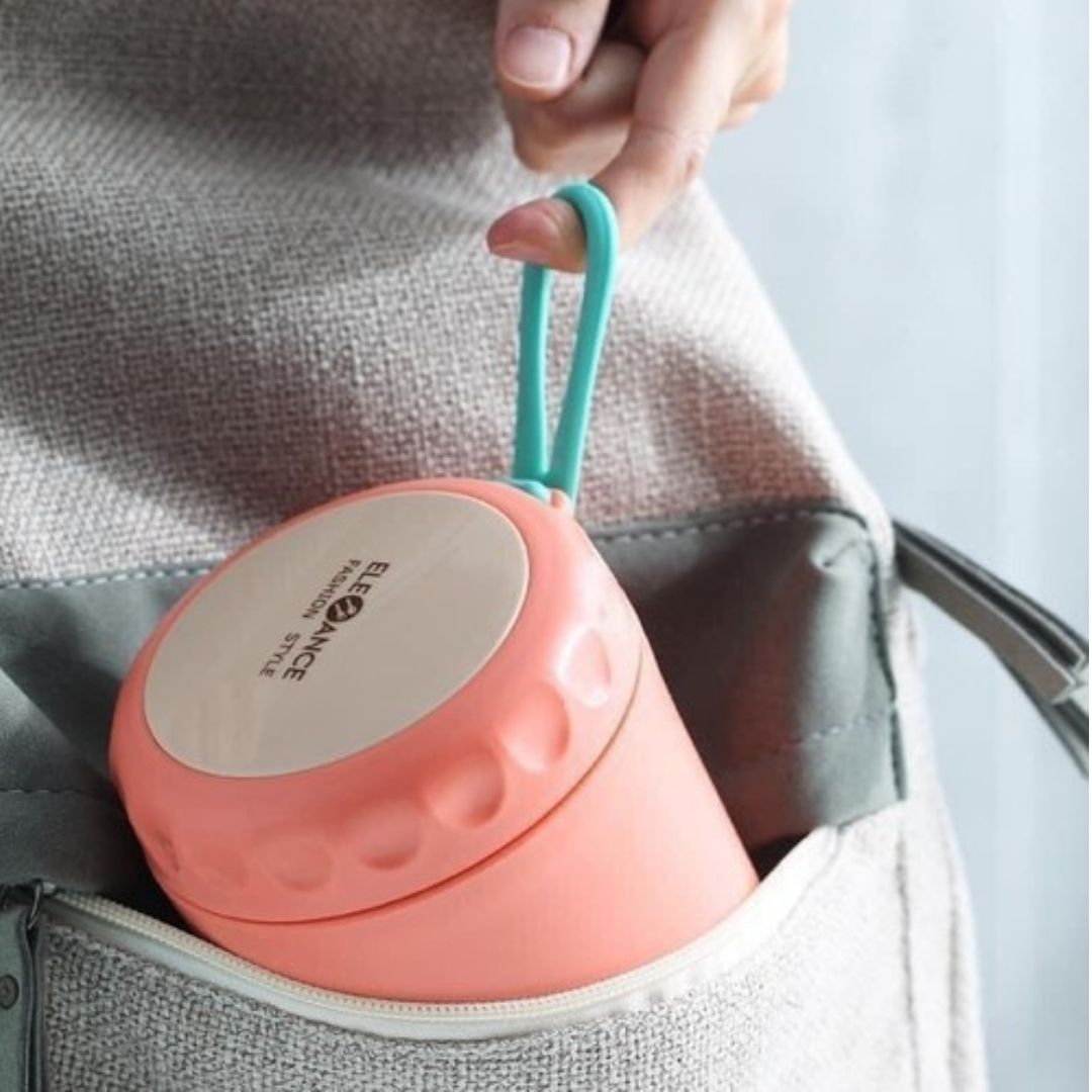 Bình ủ cháo cho bé có quai cầm ruột inox 304 Ca giữ nhiệt đồ ăn cho trẻ dung tích 430ml