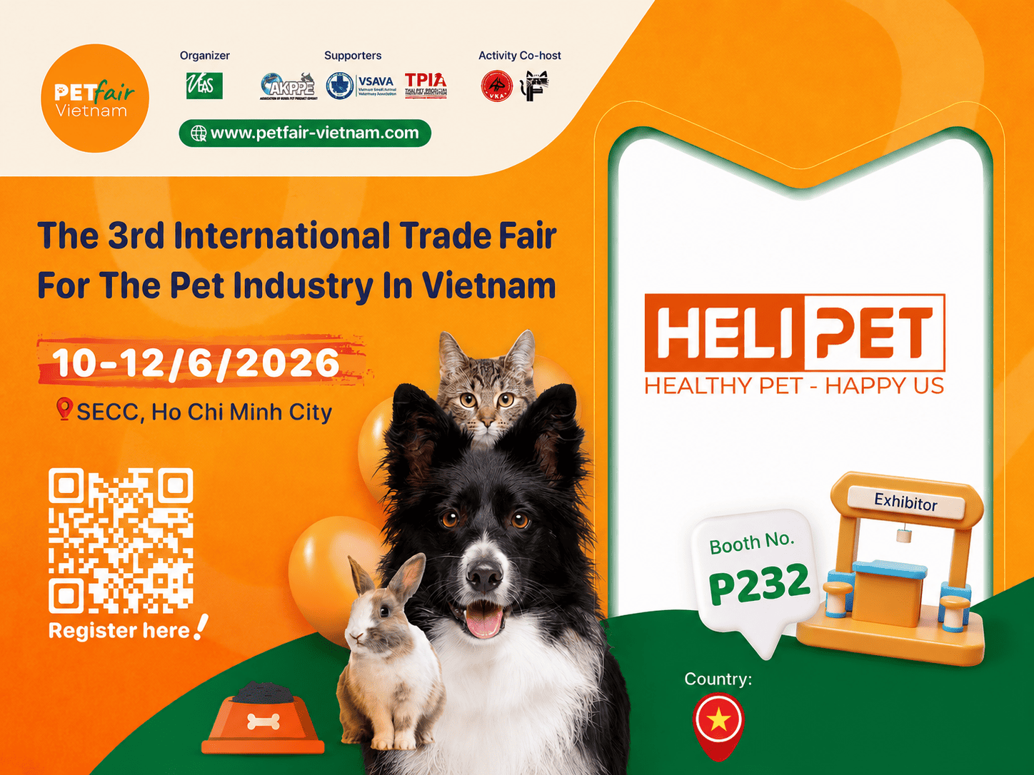 HeLiPet góp mặt tại Petfair Vietnam 2026