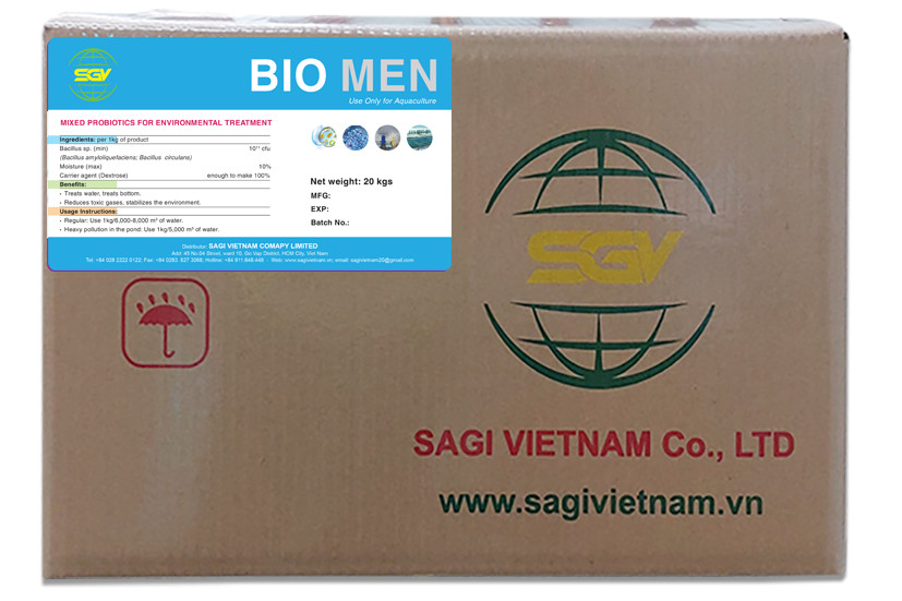 Nguyên liệu thuốc tôm số lượng lớn cho farm và doanh nghiệp | Sagi Vietnam