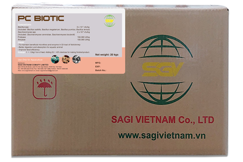 Nguyên liệu thuốc tôm số lượng lớn cho farm và doanh nghiệp | Sagi Vietnam