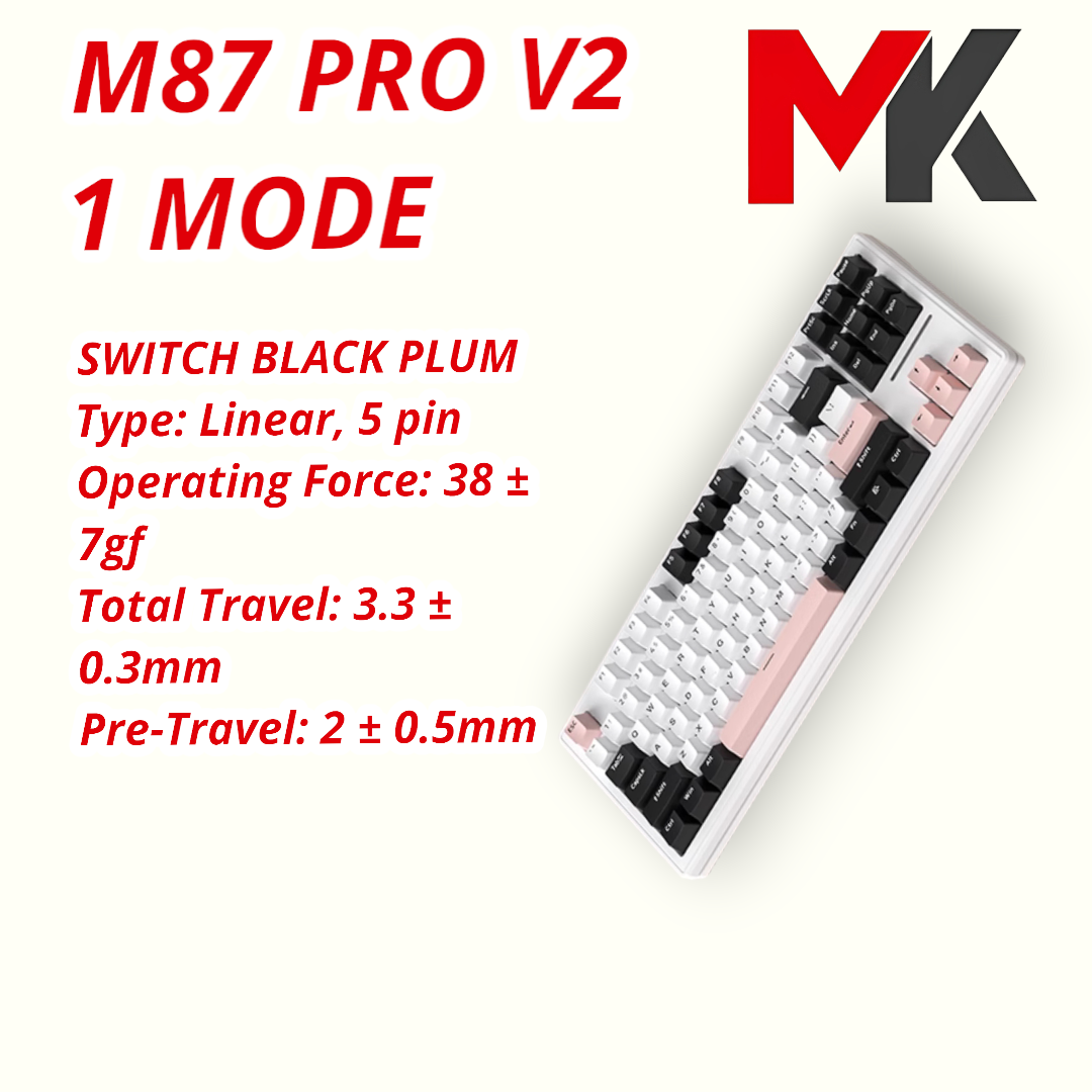 Bàn phím cơ không dây Xinmeng M87 Pro Mạch xuôi / 3 Mode / Led RGB ...