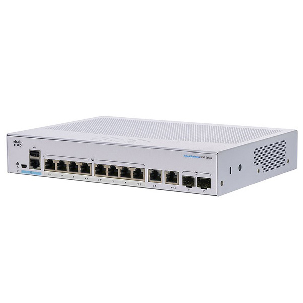 Cisco CBS350 Managed 8-port GE, Ext PS, 2x1G Combo - CBS350-8T-E-2G-EU