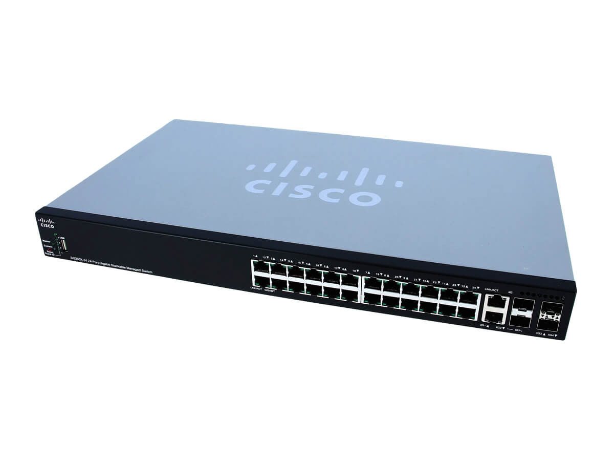 Cisco 24-port Gigabit Stackable Managed Switch - SG350X-24-K9-EU