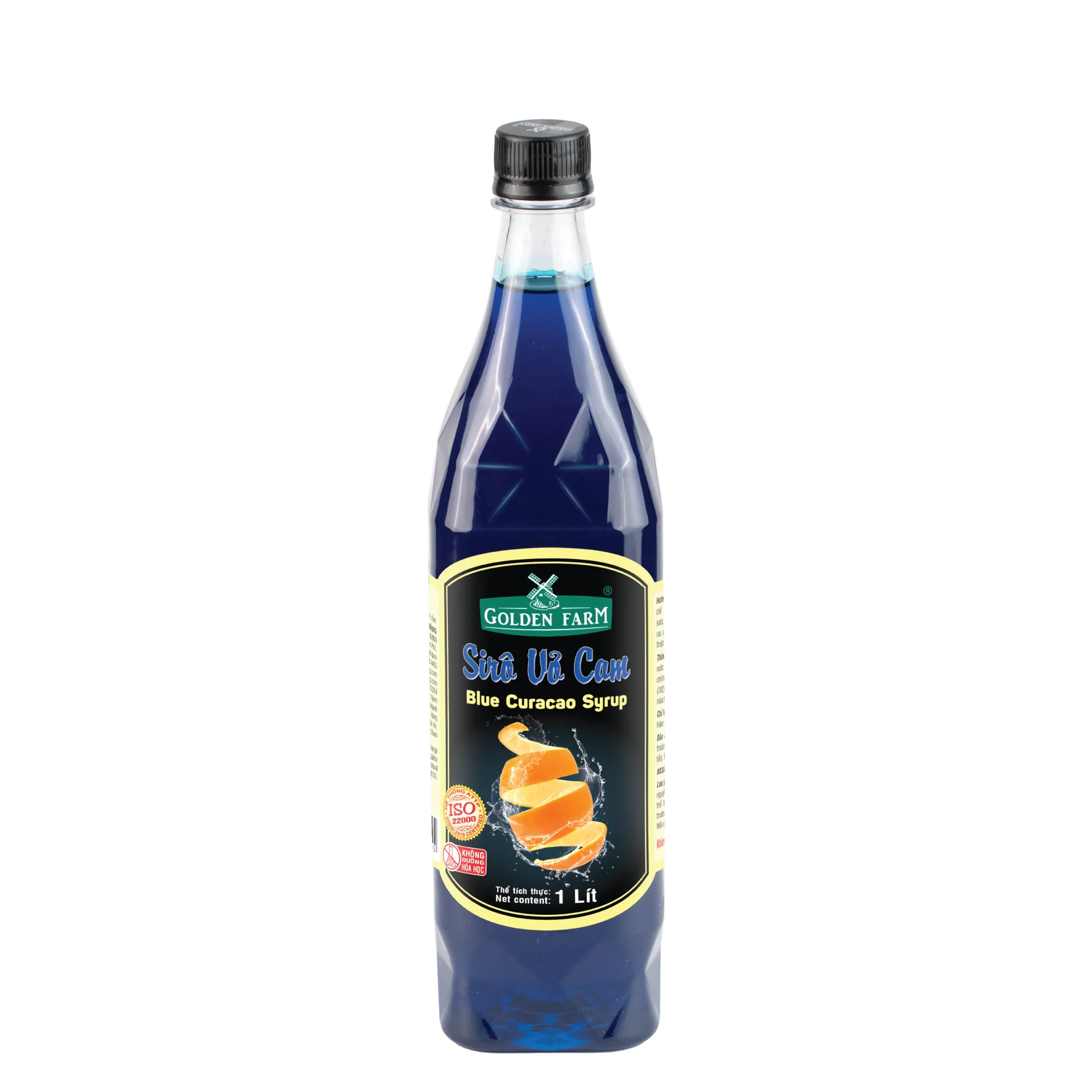Siro Golden Farm chai 1L - BLUE CURACAO