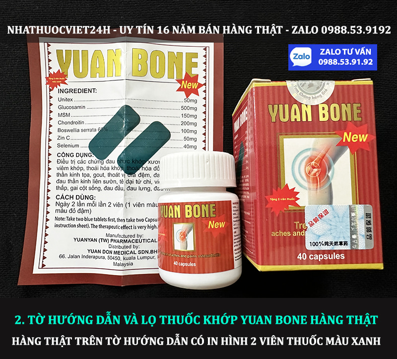 NƠI MUA THUỐC XƯƠNG KHỚP YUAN BONE MALAYSIA CHÍNH HÃNG