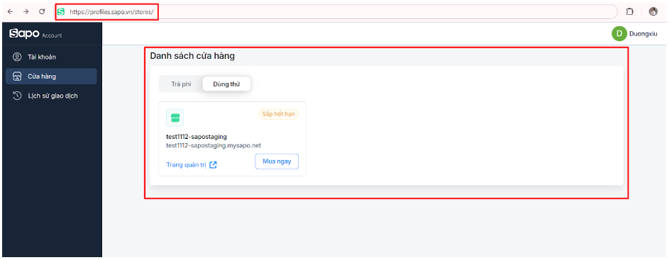 Hướng dẫn thanh toán online trên Sapo
