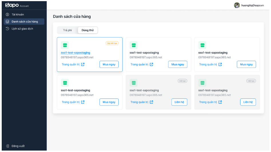 Hướng dẫn thanh toán online trên Sapo