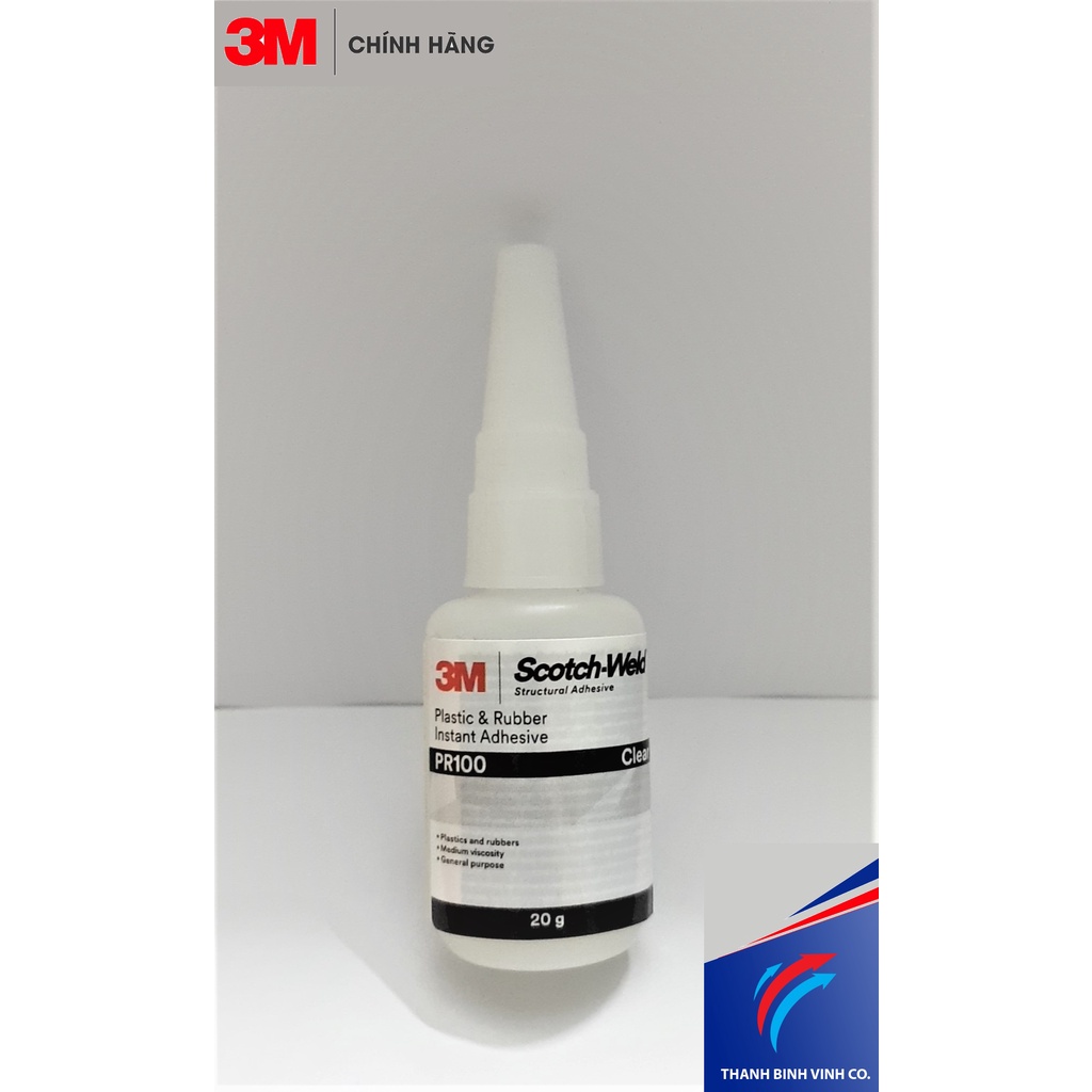 Keo dán 3M Pr100 siêu dính chuyên dán giày, nhựa plastic, rubber - cao su, sắt